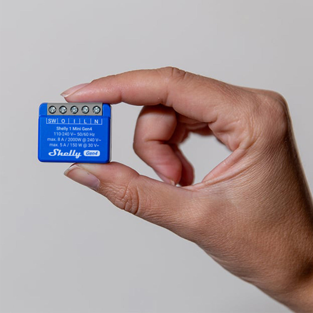 Shelly 1 Mini Gen4 — 8A Dry-Contact Multiprotocol Smart Relay ...
