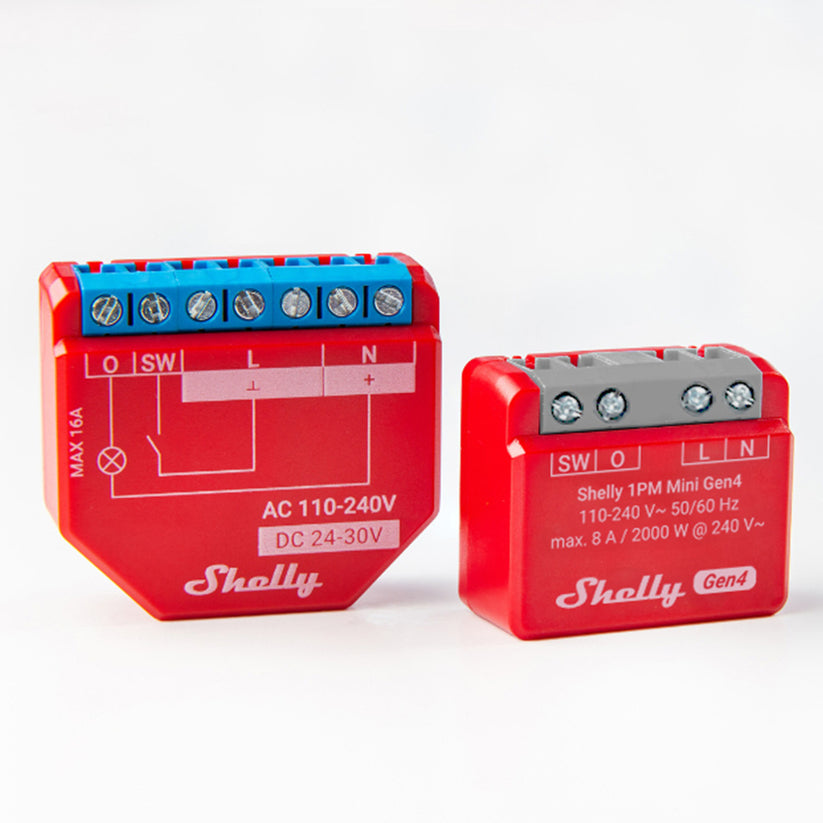 Shelly 1PM Mini Gen4 - Multiprotocol 8A Smart Relay with Power Metering ...