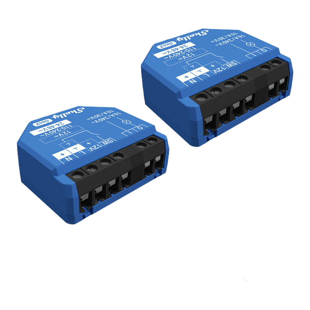 Shelly 1 Gen3 x2 – Shelly USA