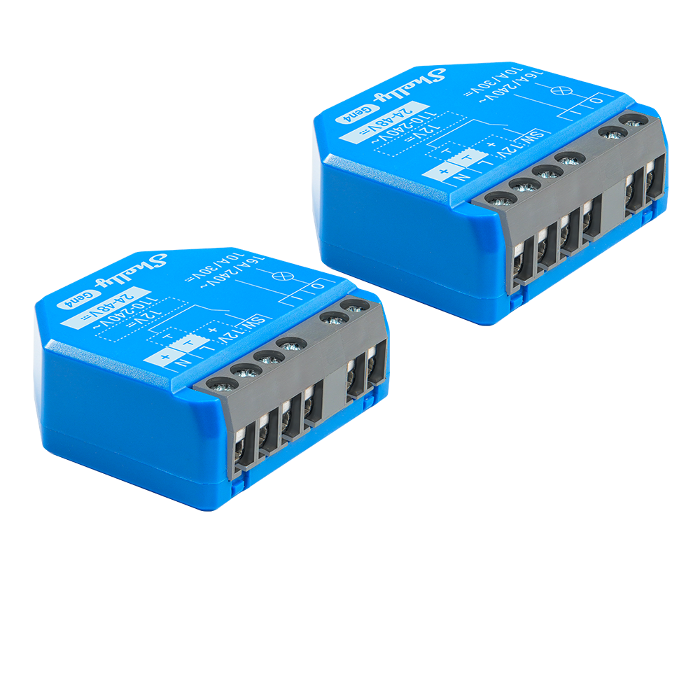 Shelly 1 Gen4 — 16A Dry-Contact Smart Switch (Wi-Fi, Matter, Zigbee) 2 ...