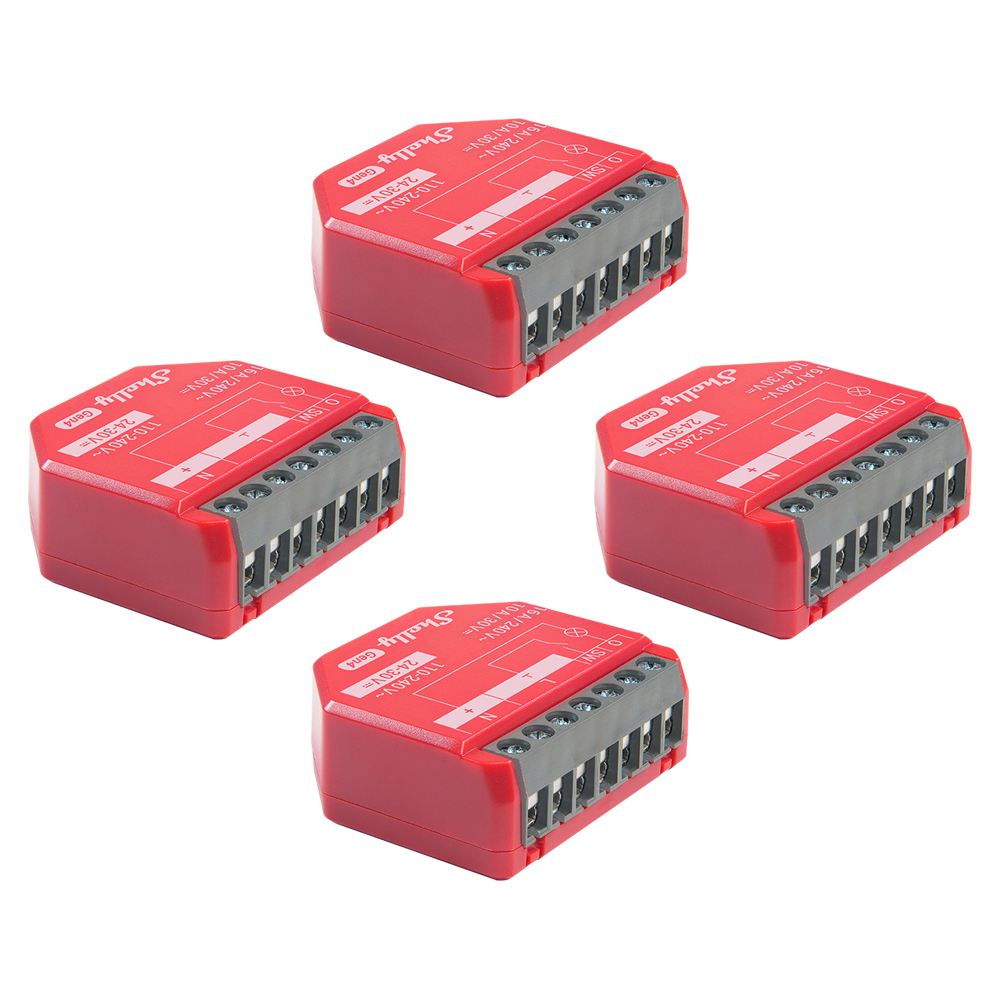 Shelly 1PM Gen4 - 16A Smart Relay with Power Metering 4-pack – Shelly USA