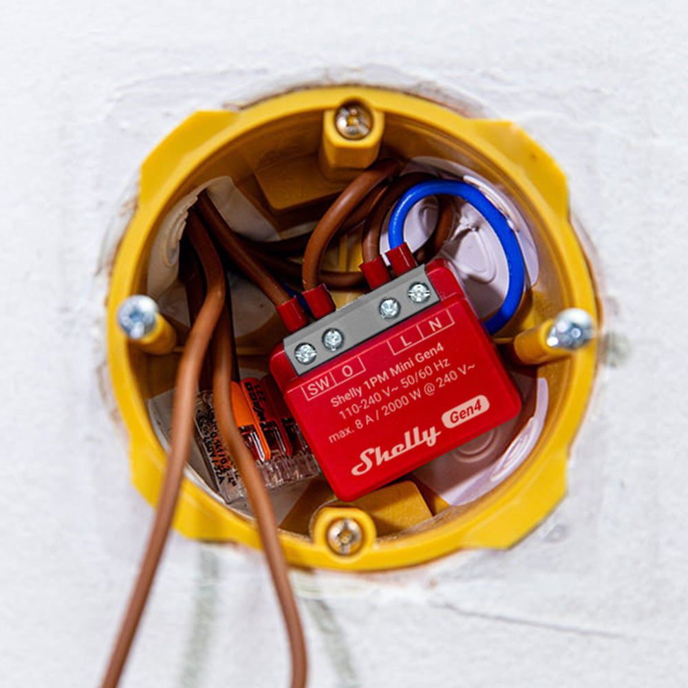 Shelly 1PM Mini Gen4 - Multiprotocol 8A Smart Relay with Power Metering – Shelly USA