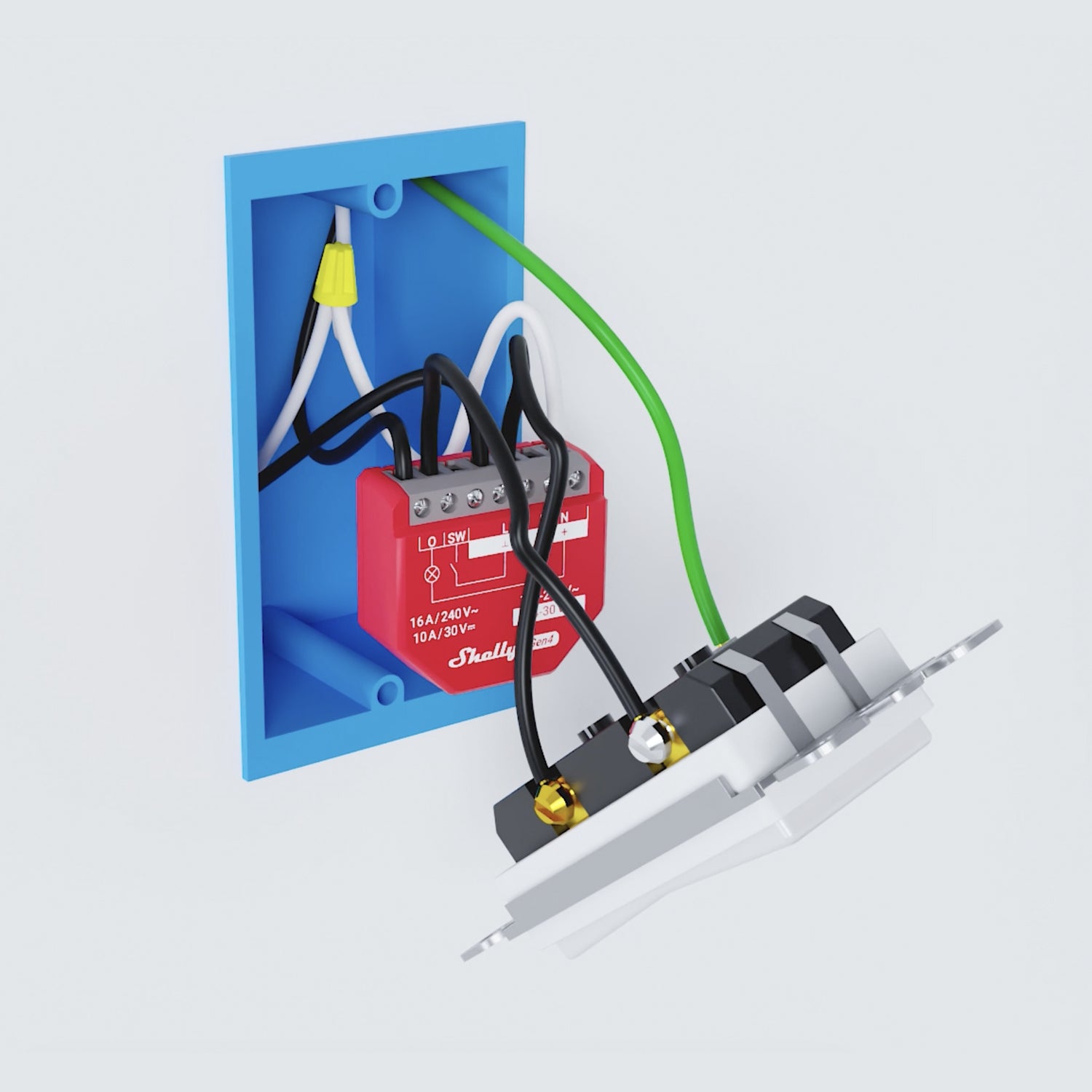 Shelly 1PM Gen4 - 16A Smart Relay with Power Metering - Shelly USA