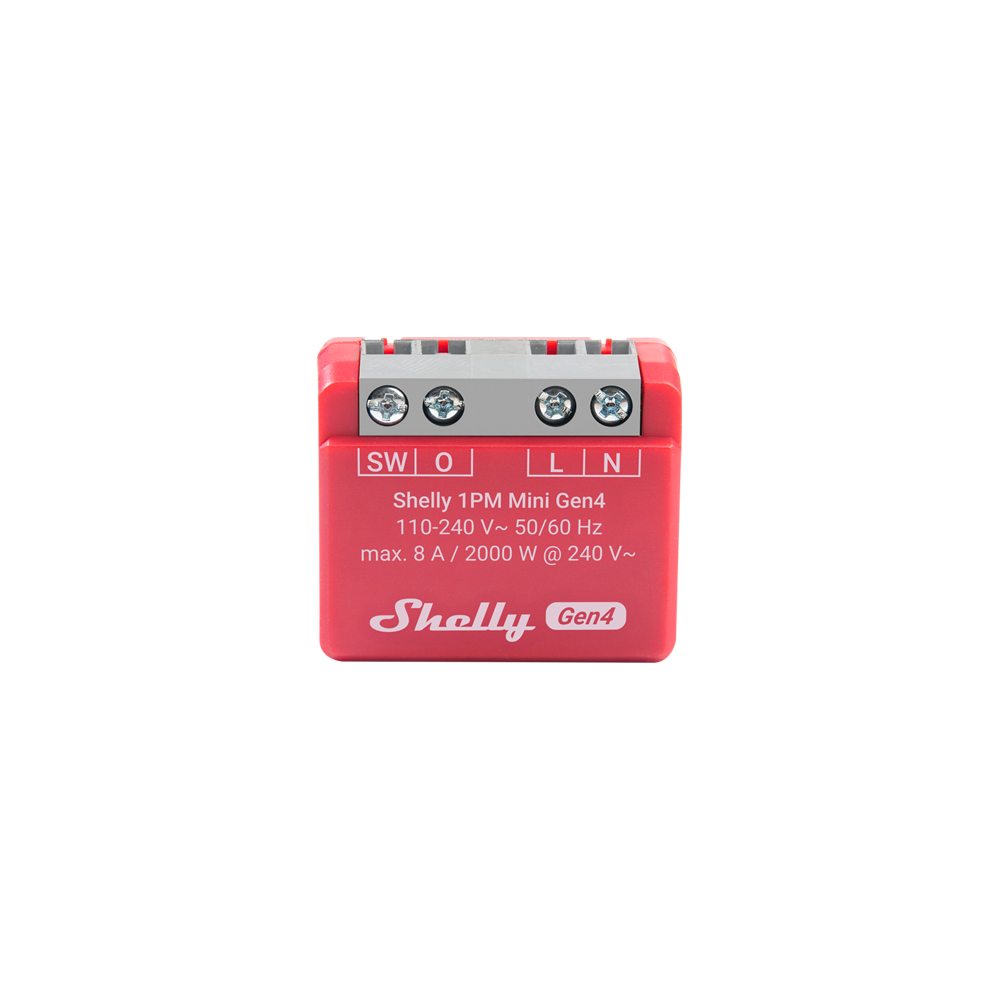 Shelly 1PM Mini Gen4 - Multiprotocol 8A Smart Relay with Power Metering ...