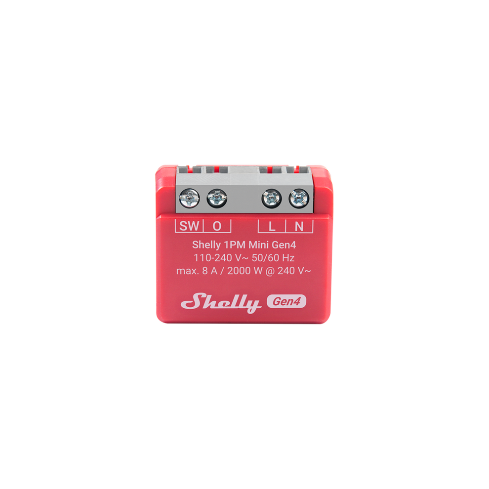 Shelly 1PM Mini Gen4 - Multiprotocol 8A Smart Relay with Power Metering ...