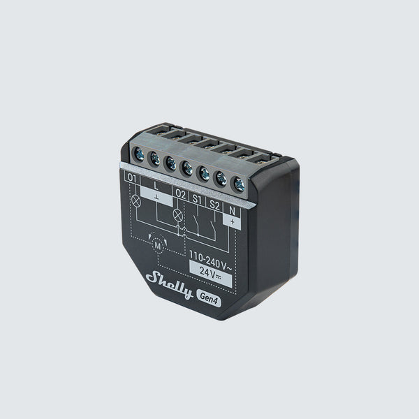 Shelly 2PM Gen4 – 2-Channel Smart Relay Switch w/ Power Monitoring (2 ...