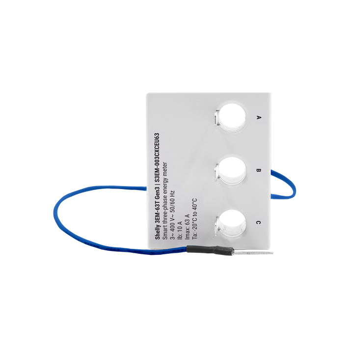 Shelly 3EM-63T Gen3 - 63A 3-Phase Smart Energy Meter - | Shelly USA