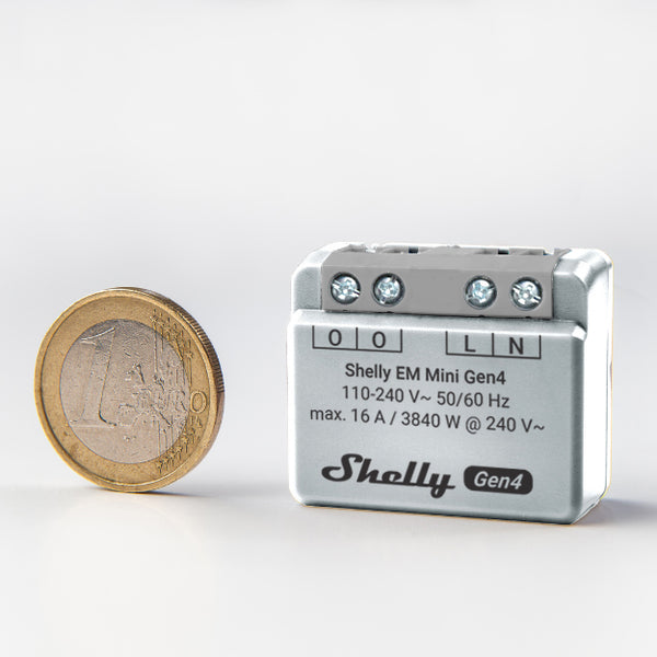 Shelly EM Mini Gen4 - Compact 16A Smart Energy Meter - | Shelly USA