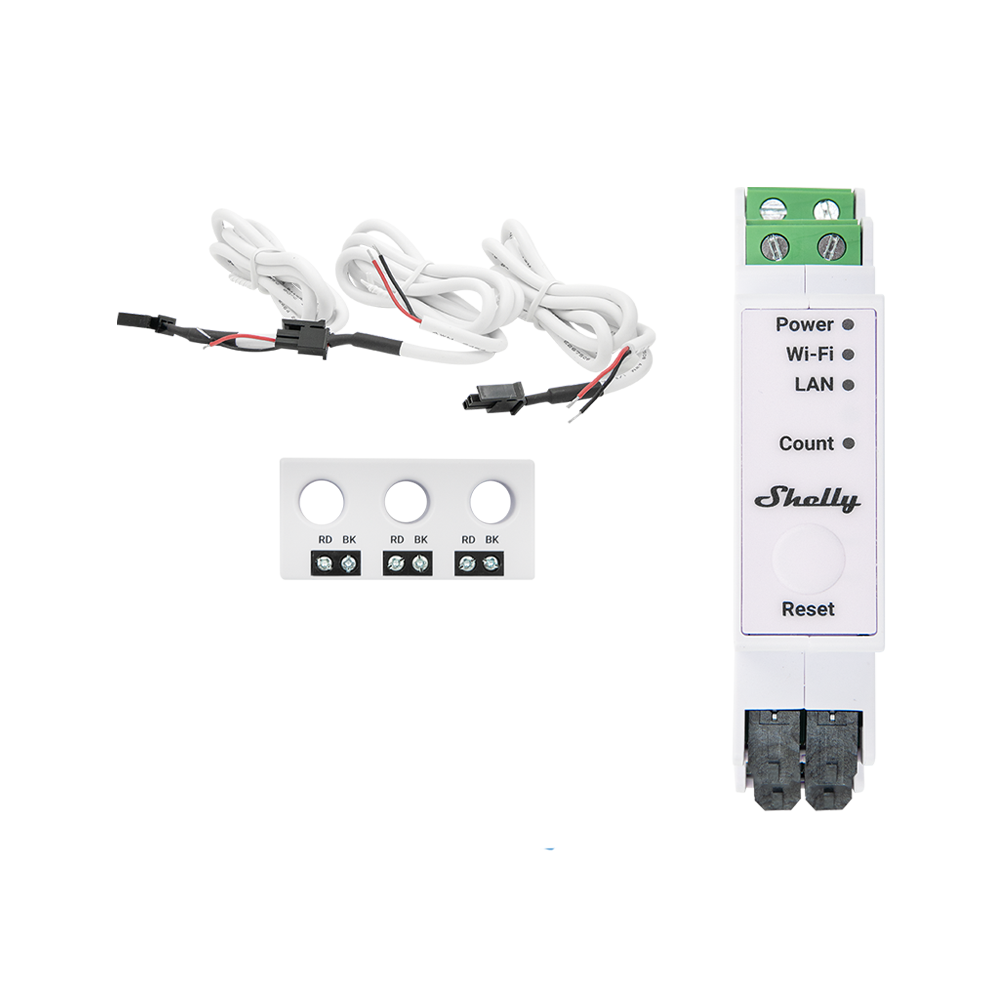Shelly Pro 3EM-3CT63 - 63A 3-Phase Smart Energy Meter – Shelly USA